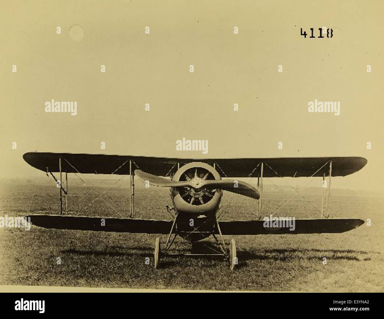 The Standard E-1, an early 20th century aircraft, is displayed at the ...