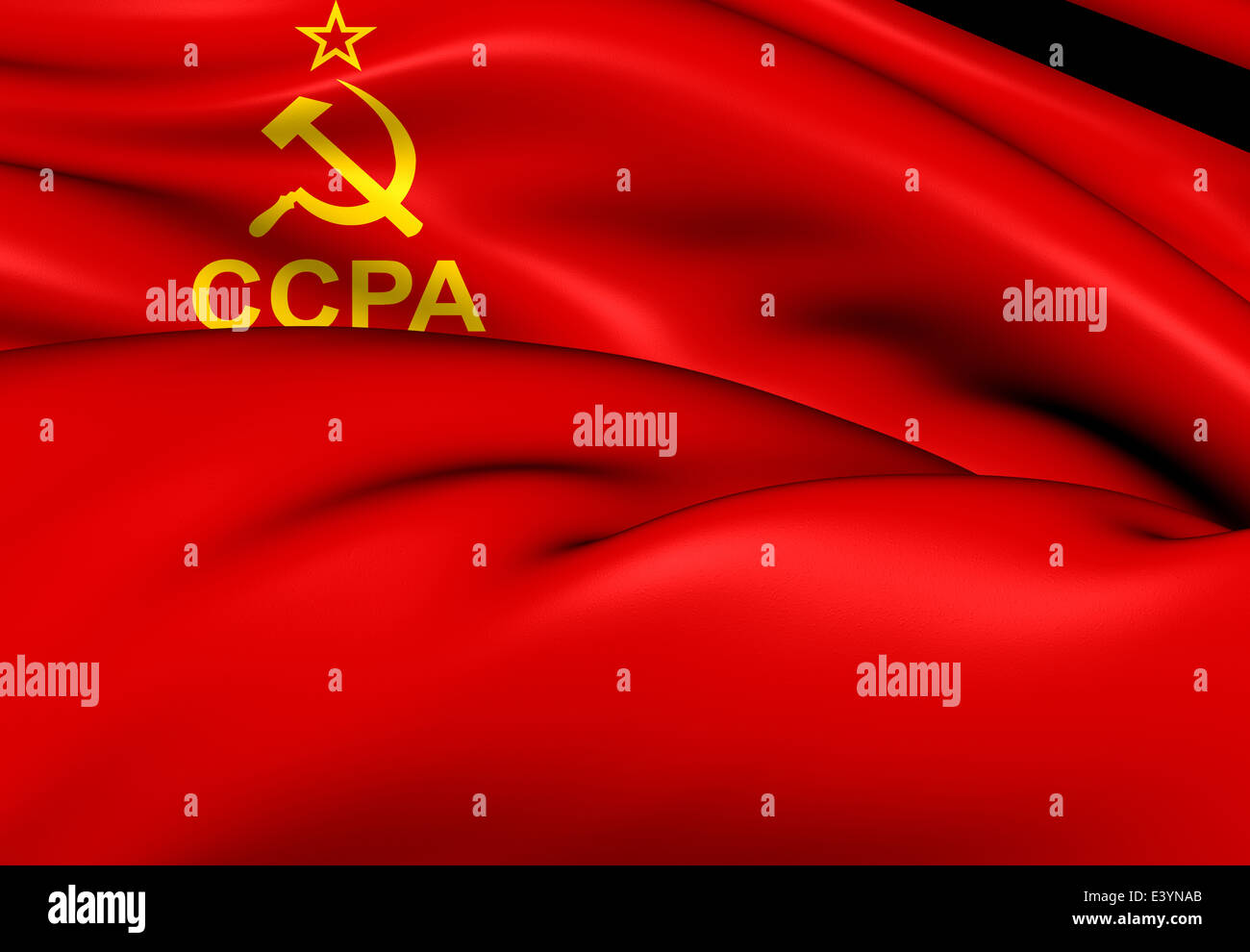 Flag of SSR Abkhazia (1921-1931). Close Up Stock Photo - Alamy