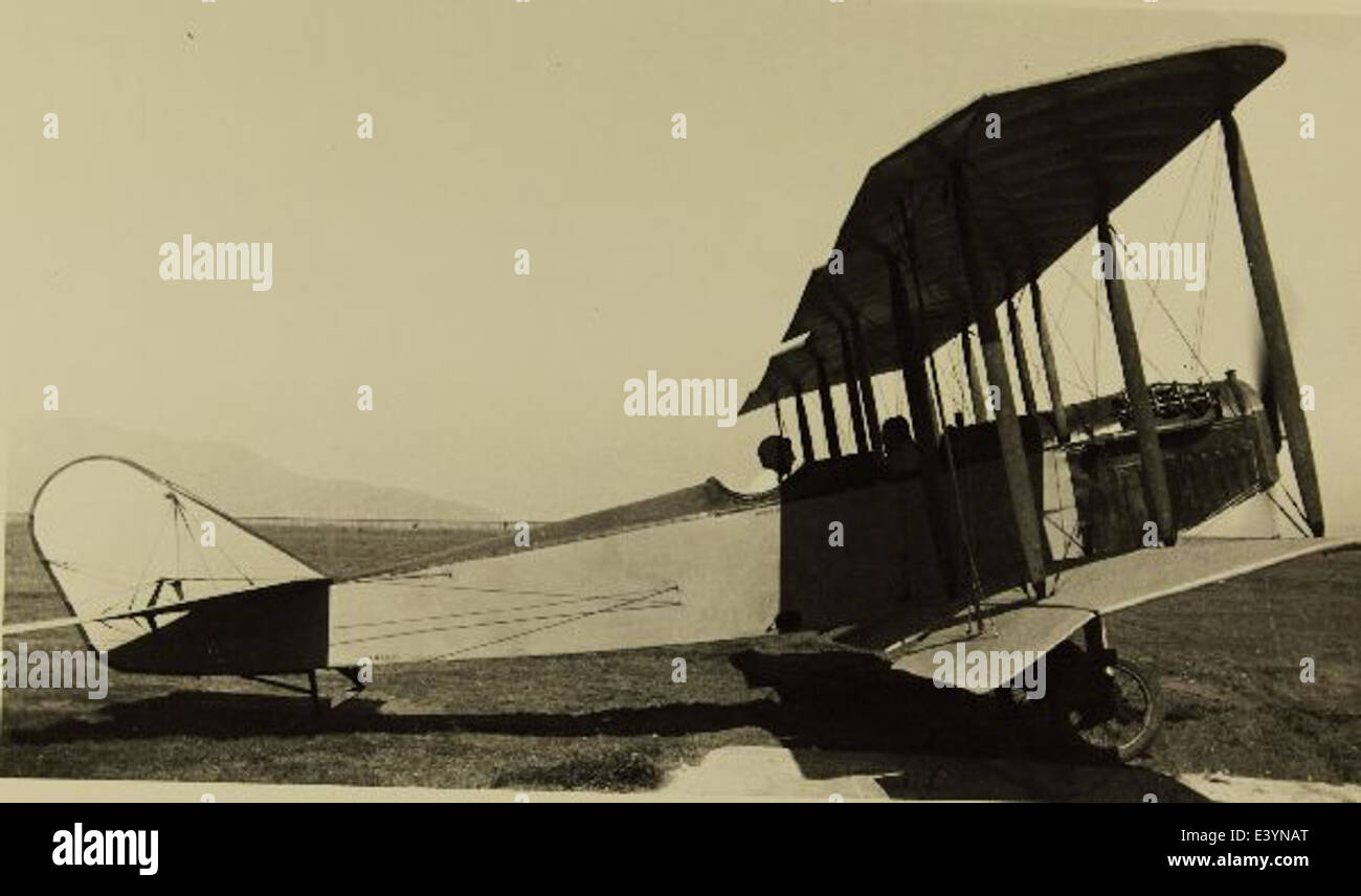 A photograph of the Standard J-1, an early biplane used in the U.S ...