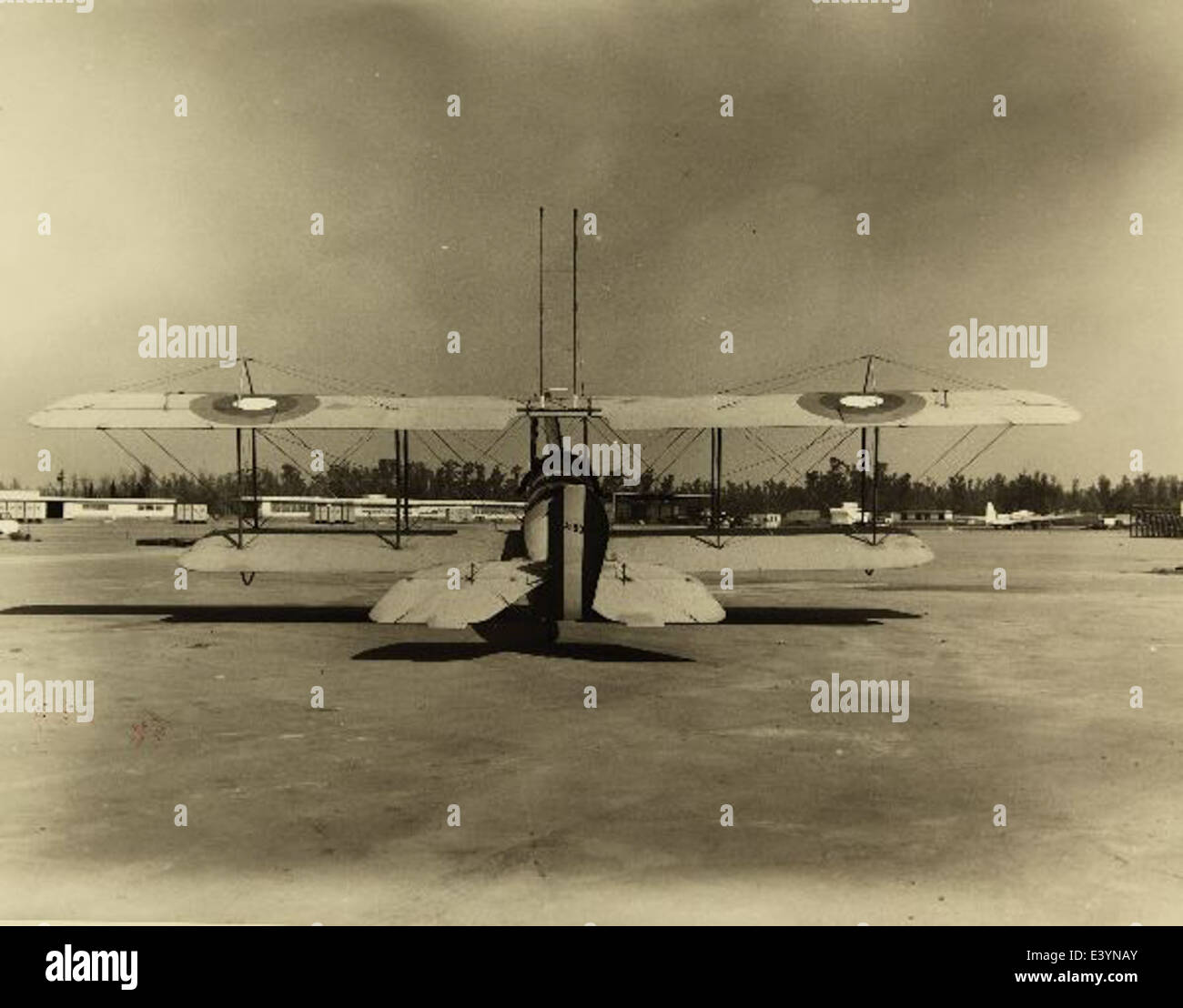 A photograph of the Standard J-1 aircraft, displayed at the San Diego ...