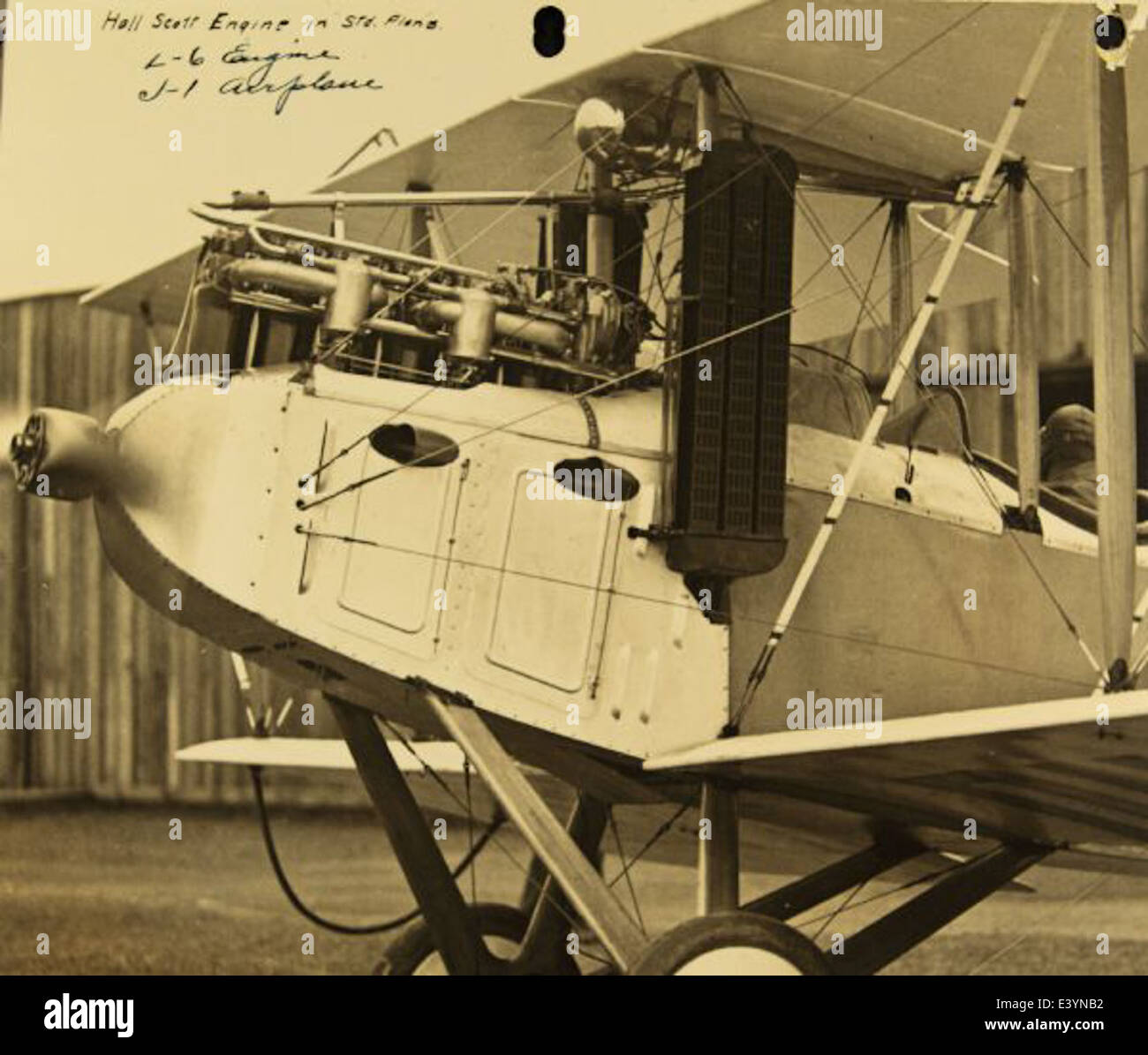 A photograph of the Standard J-1 aircraft, an early 20th-century ...