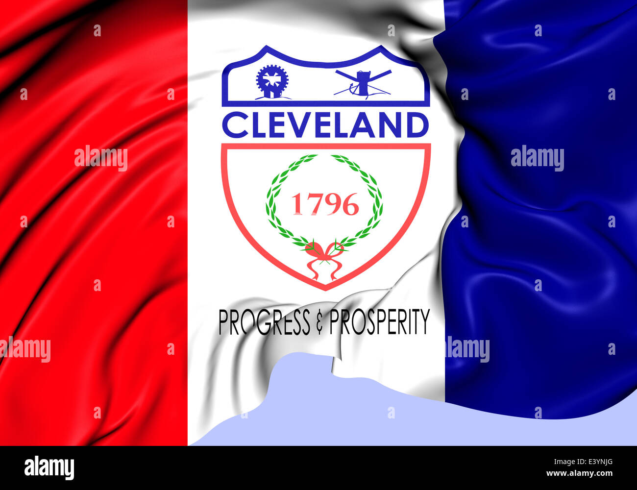 Cleveland flag hi-res stock photography and images - Alamy