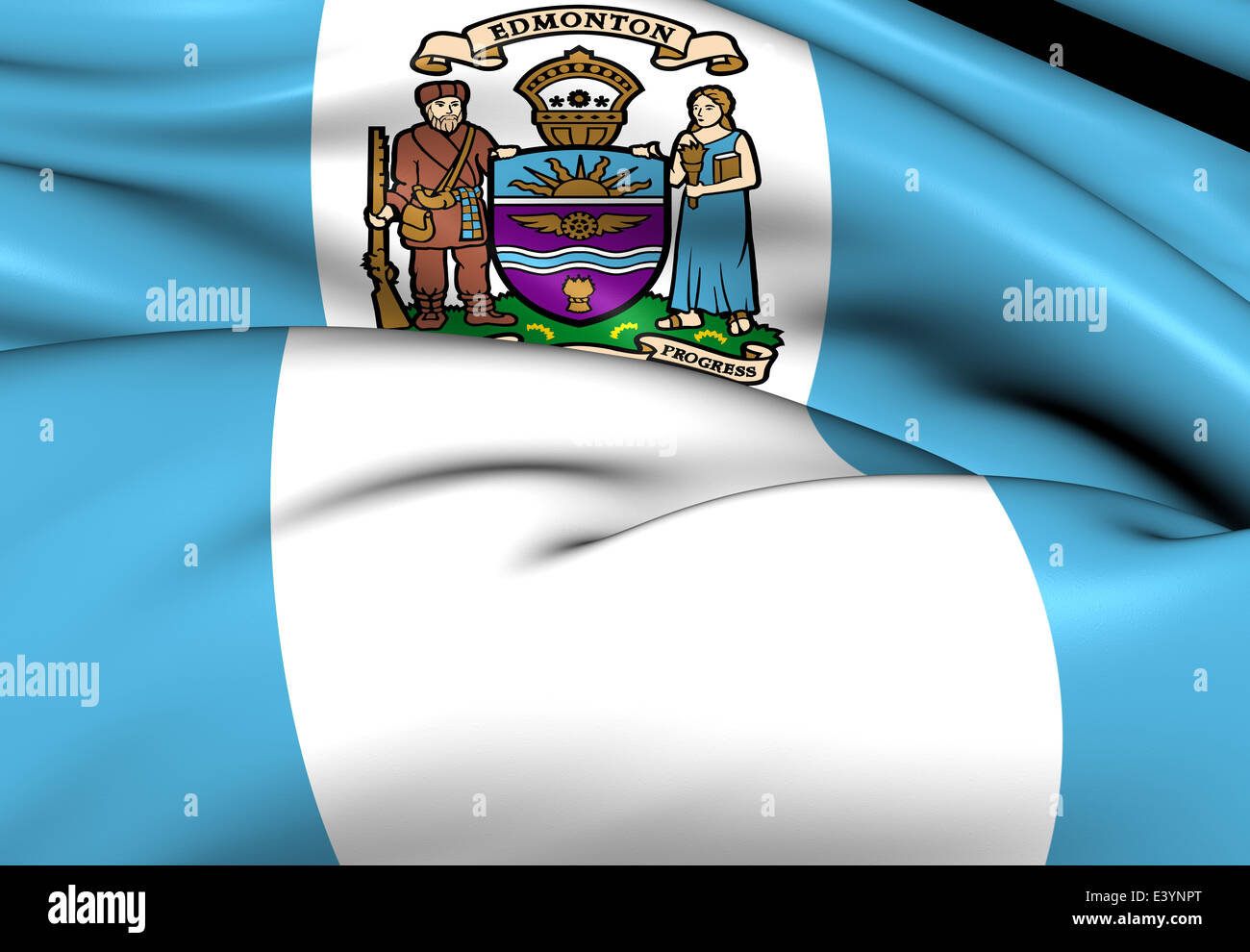 Flag of Edmonton, Canada. Close Up Stock Photo - Alamy