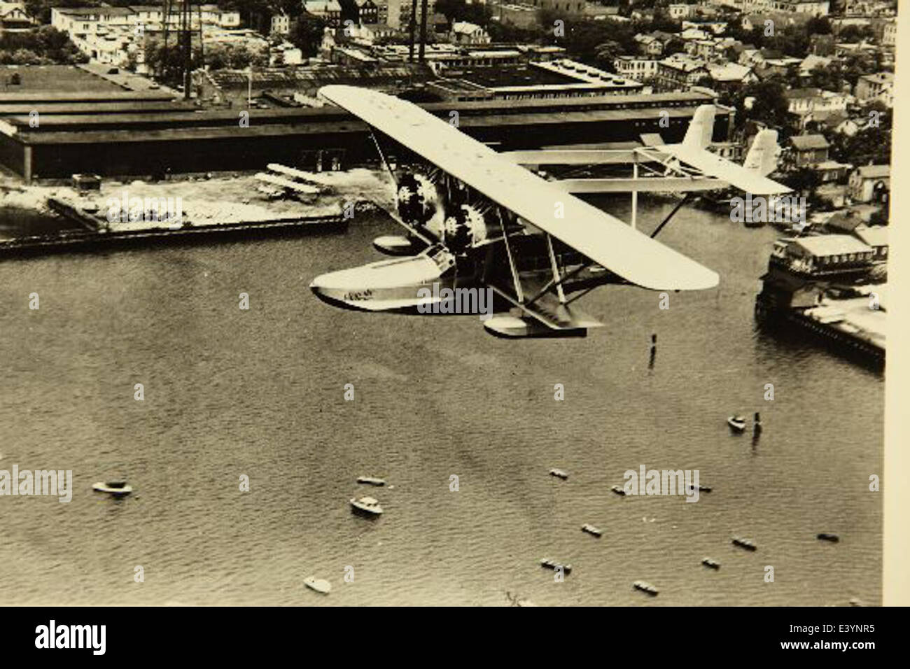 Photograph of a Sikorsky S-38 amphibious aircraft, displayed at the San ...
