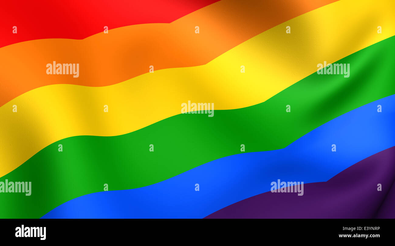 Flag of LGBT. Close Up Stock Photo - Alamy