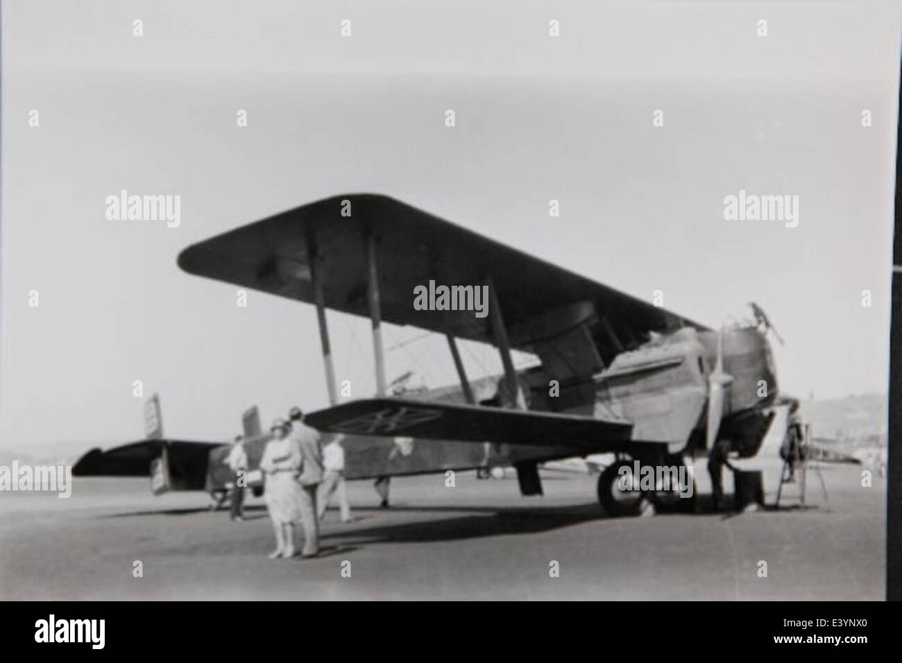 A Sikorsky S-29 biplane, featured in the movie 'Hell's Angels,' with ...