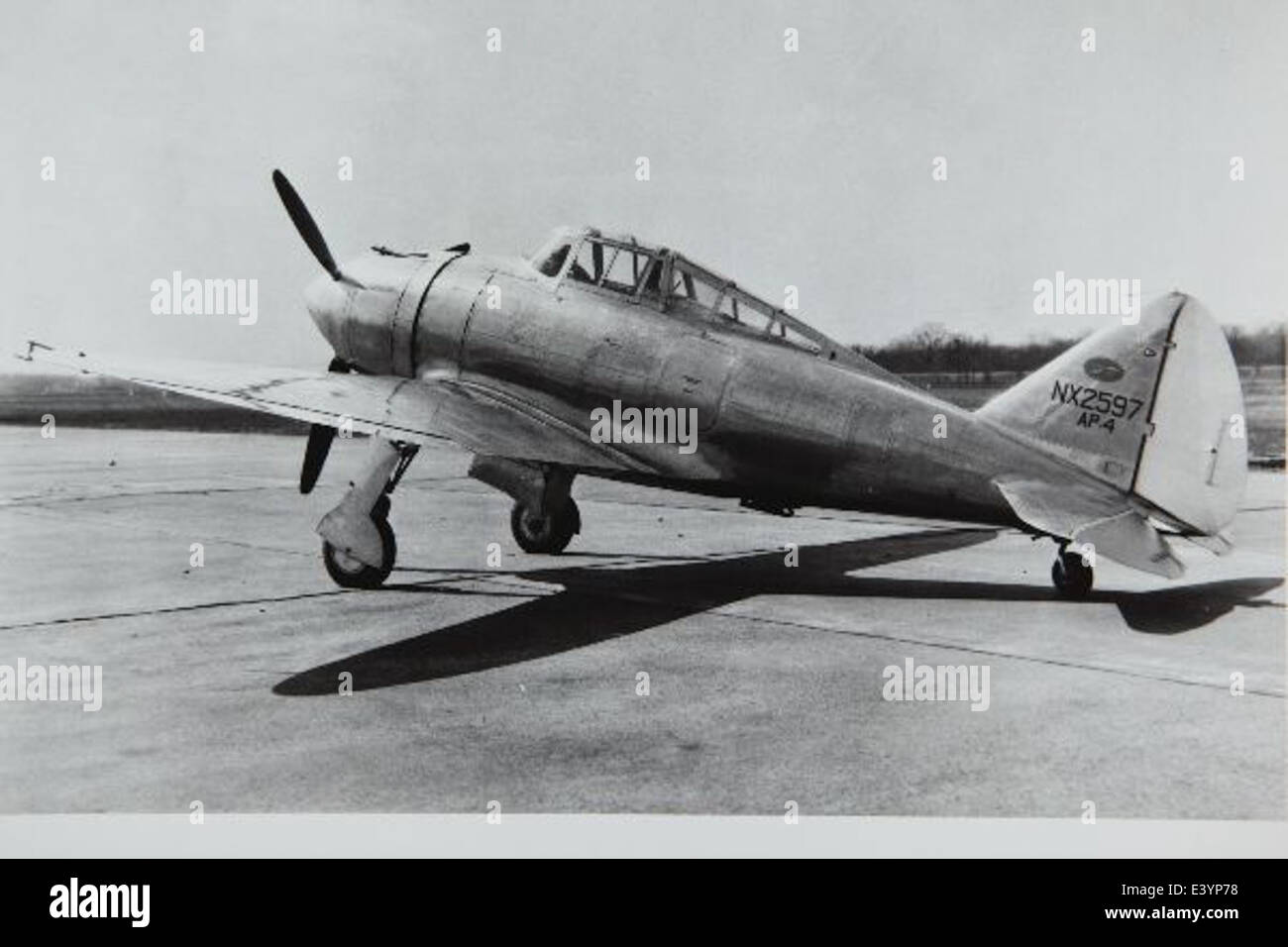 A photograph of the Seversky AP-4, a fighter aircraft used during the ...
