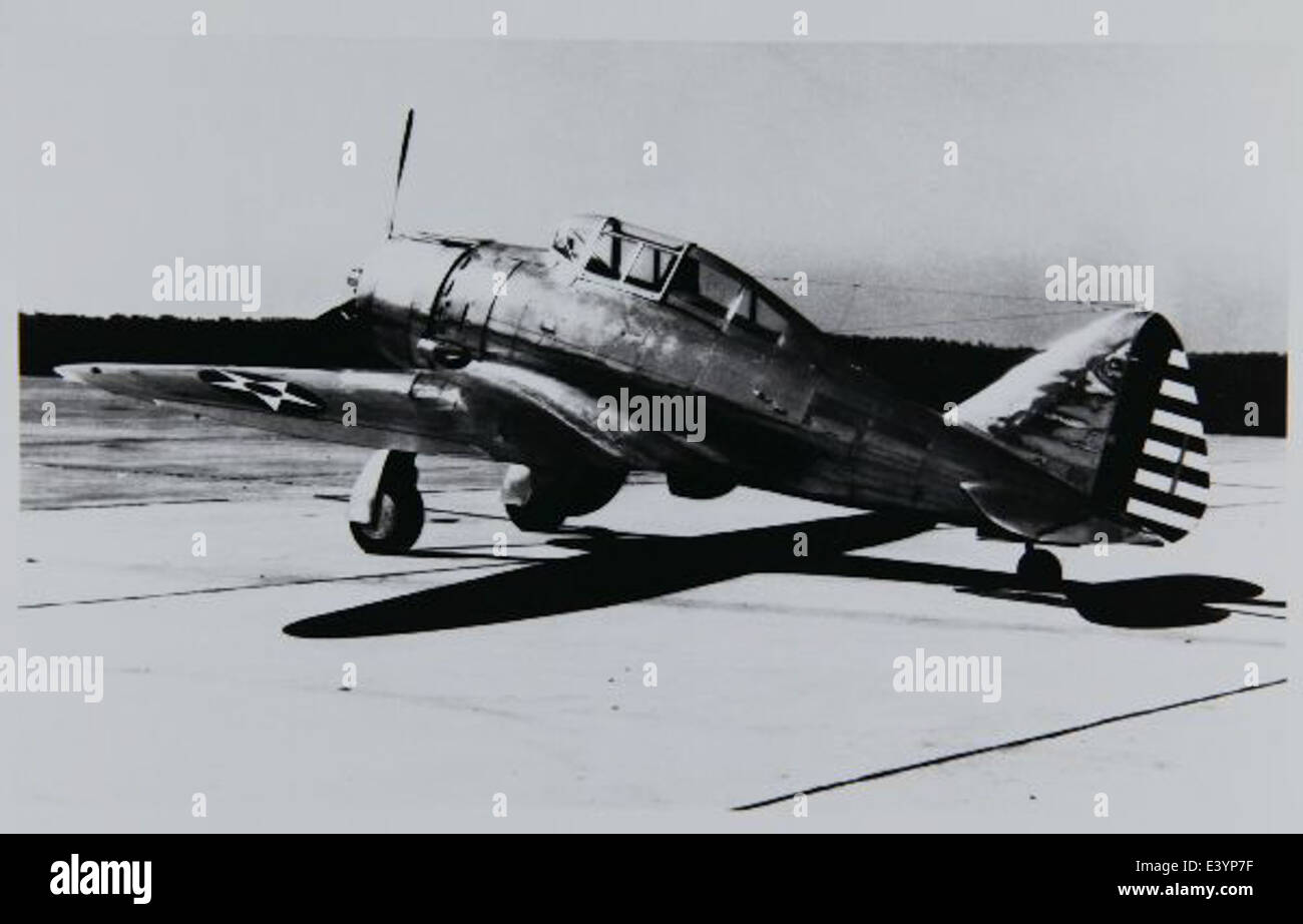 Photograph of a Seversky AP-1 aircraft, an early military monoplane ...