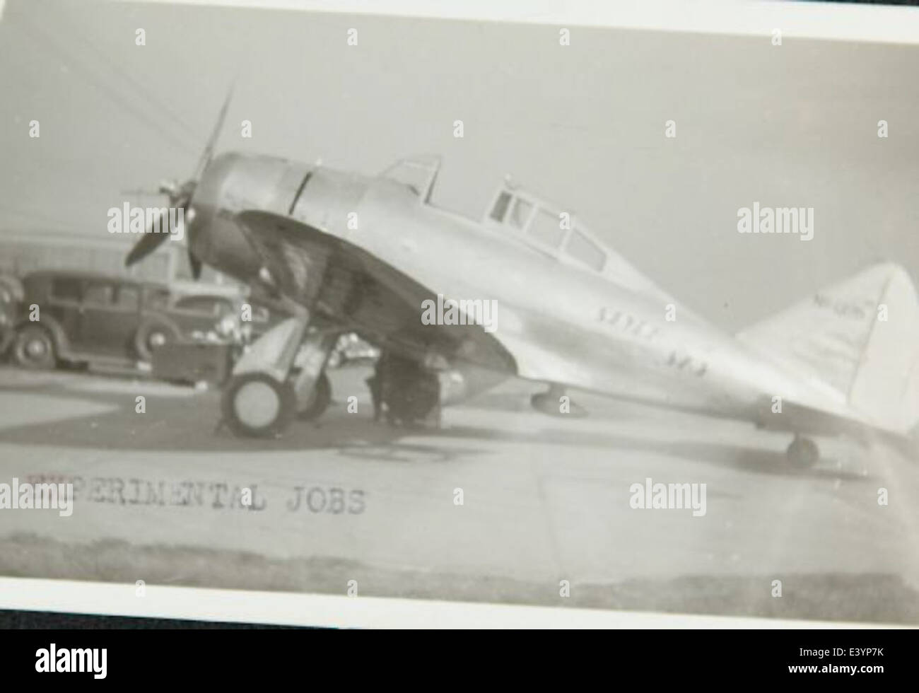 The Seversky AP-1, an early monoplane aircraft, displayed in the San ...