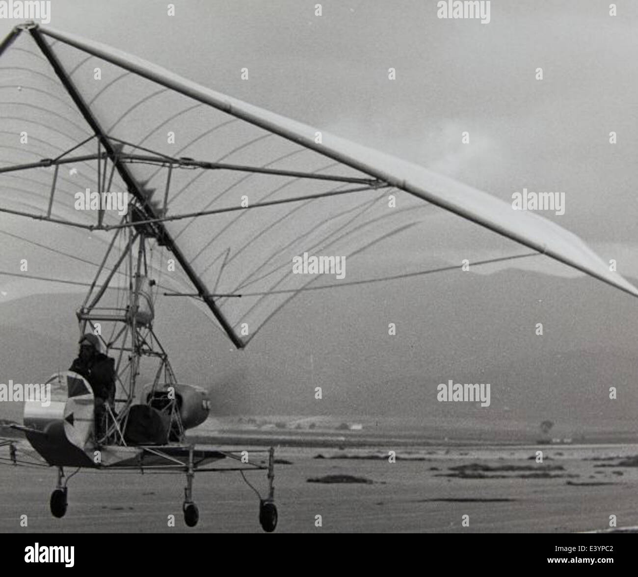 A photograph of a Ryan aircraft, featuring a flexwing design, on ...