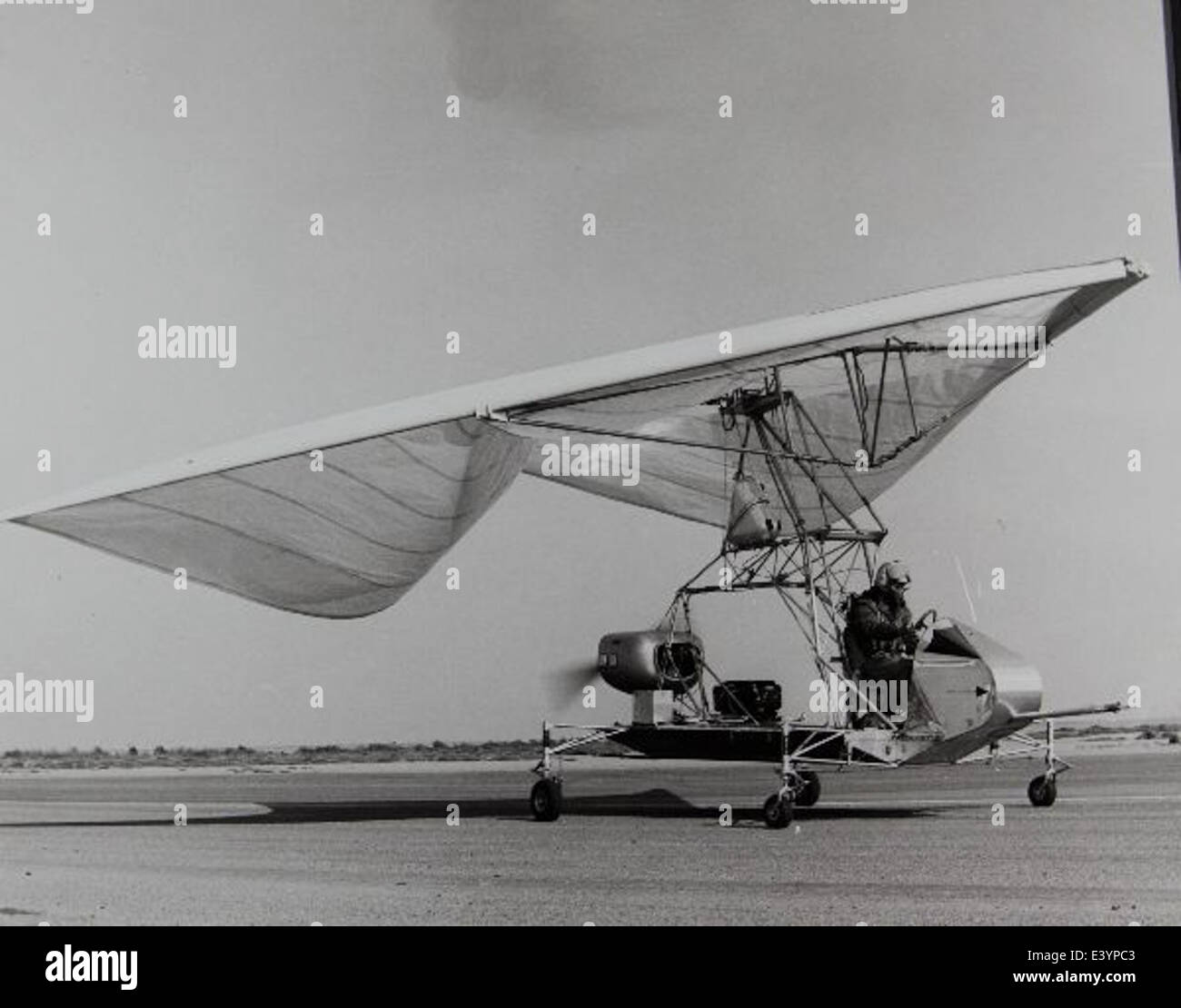 A photograph of a Ryan aircraft equipped with a flexwing, demonstrating ...