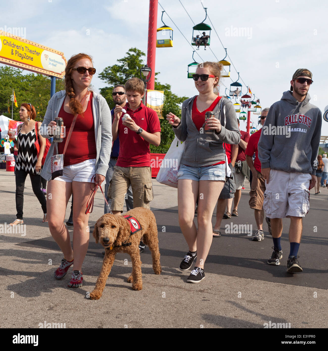 People enjoying Summerfest in Milwaukee, Wisconsin, USA Stock Photo - Alamy