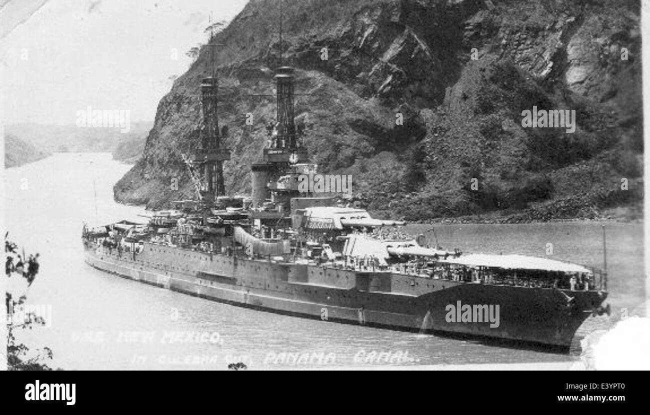 USS New Mexico BB-40 Stock Photo - Alamy