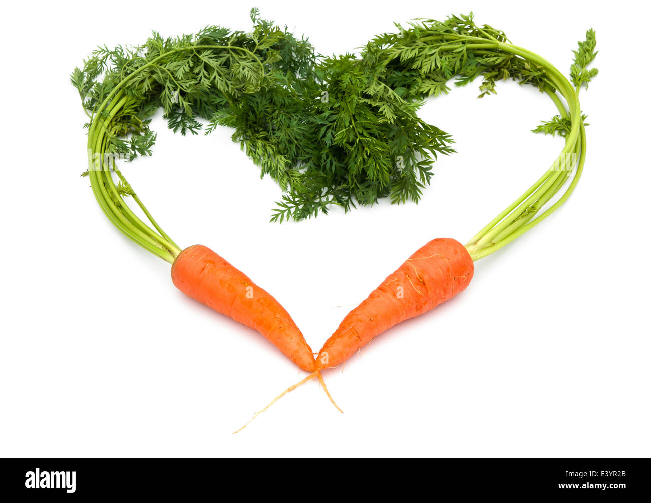 fresh carrots shaped like a heart Stock Photo - Alamy