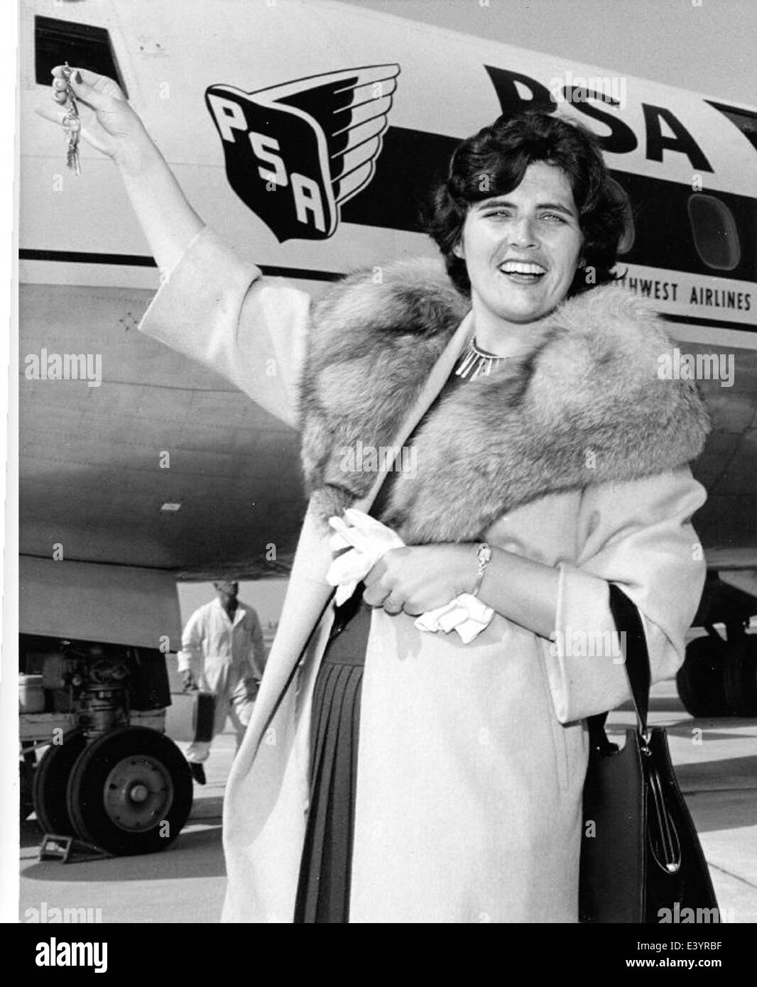 Psa Flight Attendant Black and White Stock Photos & Images - Alamy