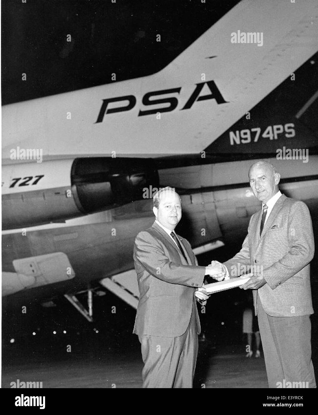 A flight attendant from Pacific Southwest Airlines (PSA) is pictured ...