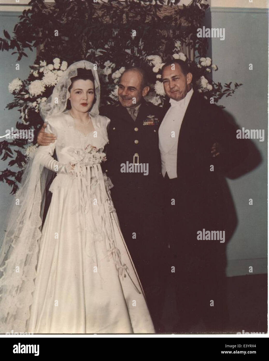 A photograph of the 1945 wedding of Charles and Blanche Babb in ...