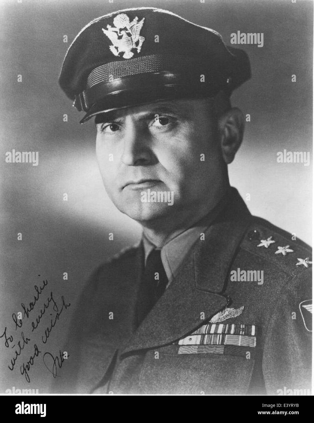 A photograph of Lieutenant General Ira C. Eaker, commander of the 8th U ...