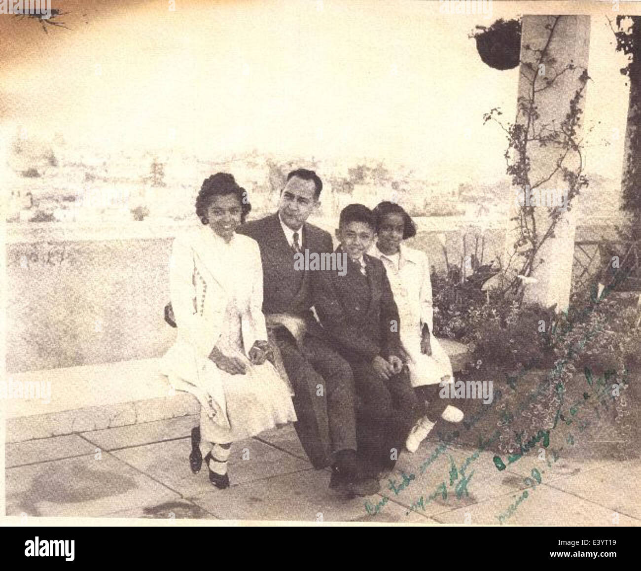 A historical photograph from 1940 featuring Charles Babb with a Mexican ...