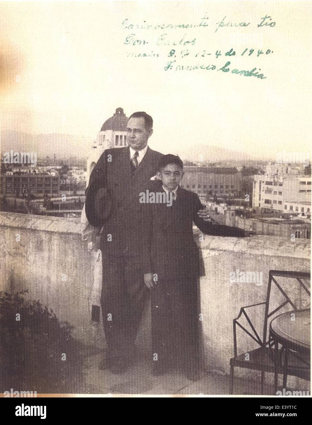 This 1940 photograph features Charles Babb in Mexico, possibly related ...
