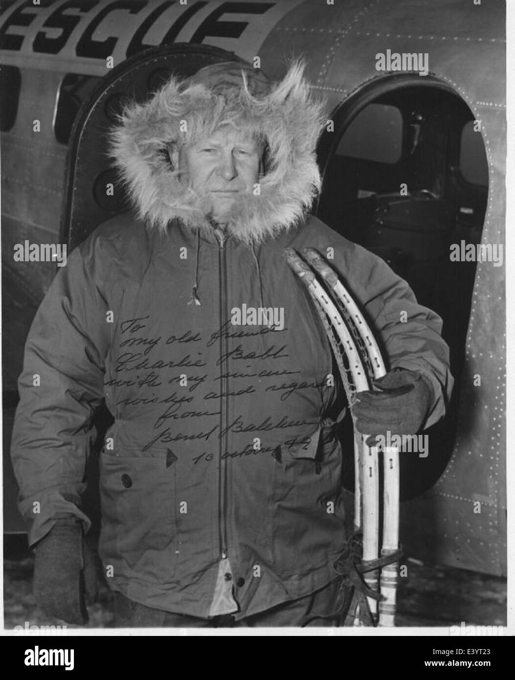 Colonel Bernt Balchen, a pioneering aviator and U.S. Army Air Forces ...