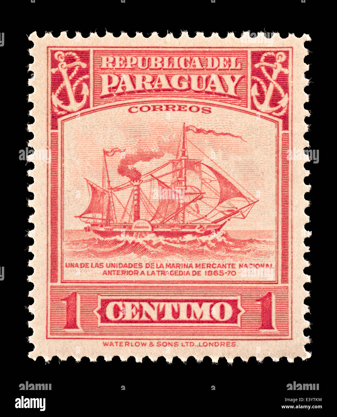 Postage stamp from paraguay depicting hi-res stock photography and ...