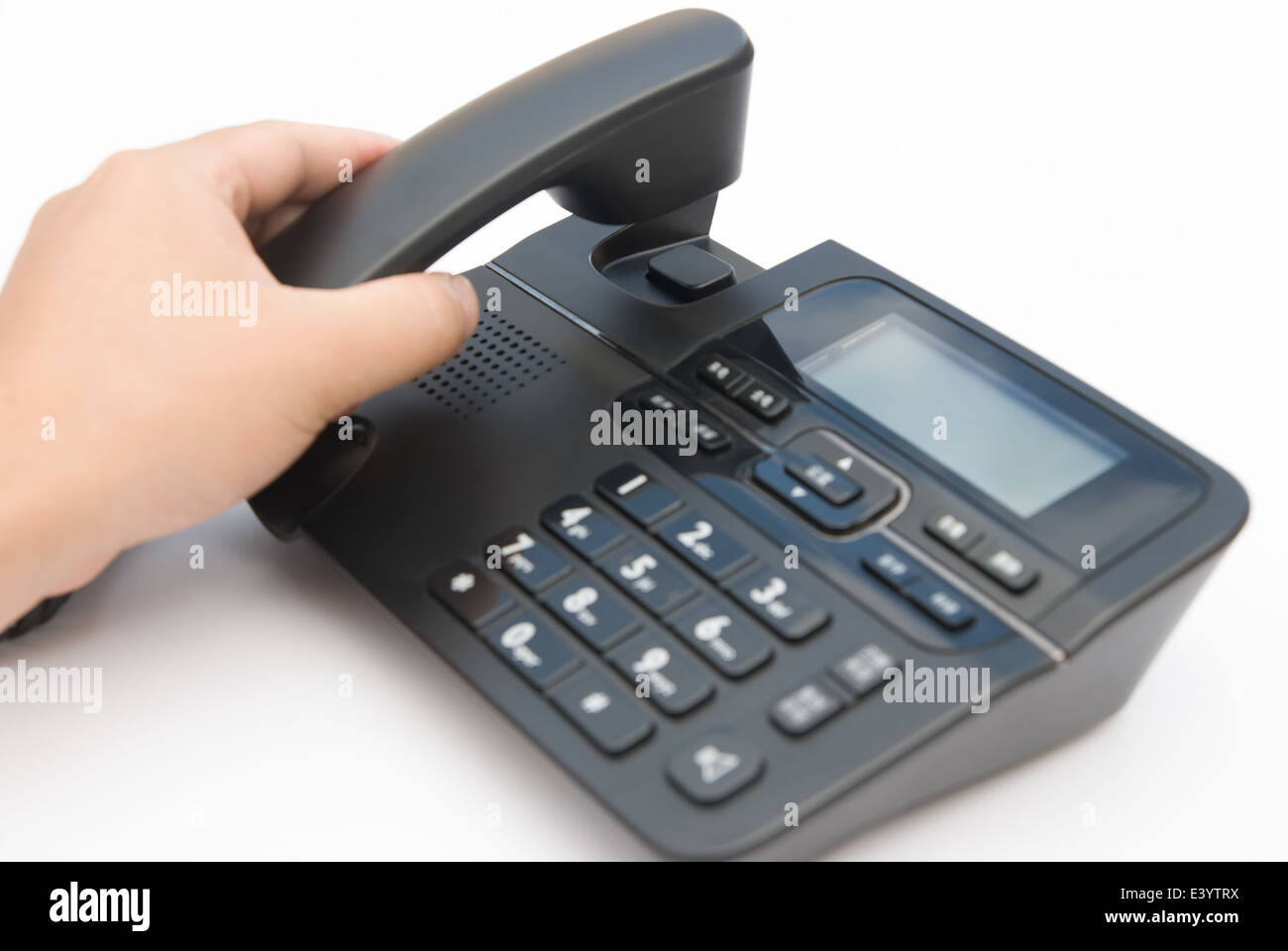 Lifting telephone hi-res stock photography and images - Alamy