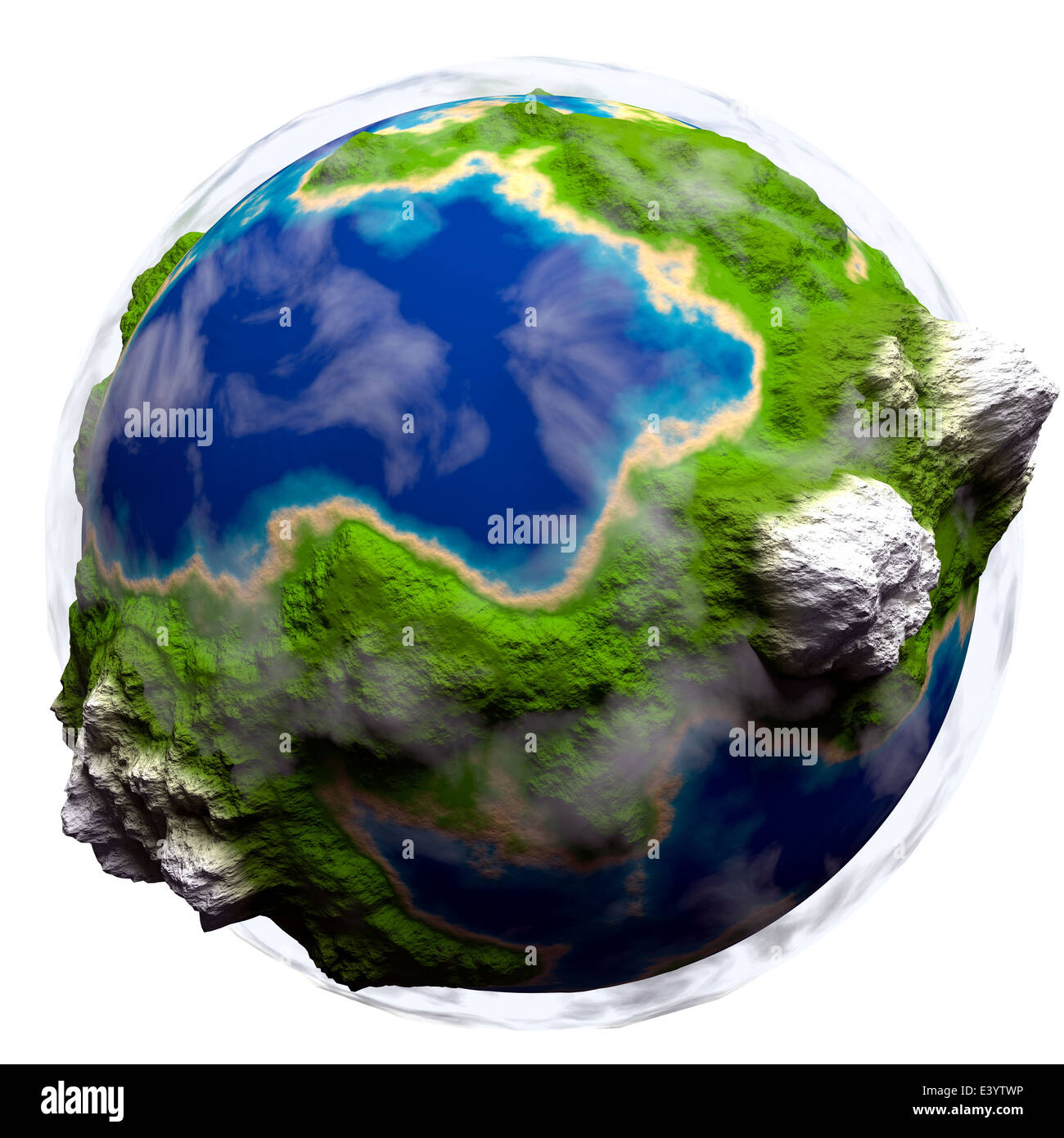 Cartoon earth concept hi-res stock photography and images - Alamy