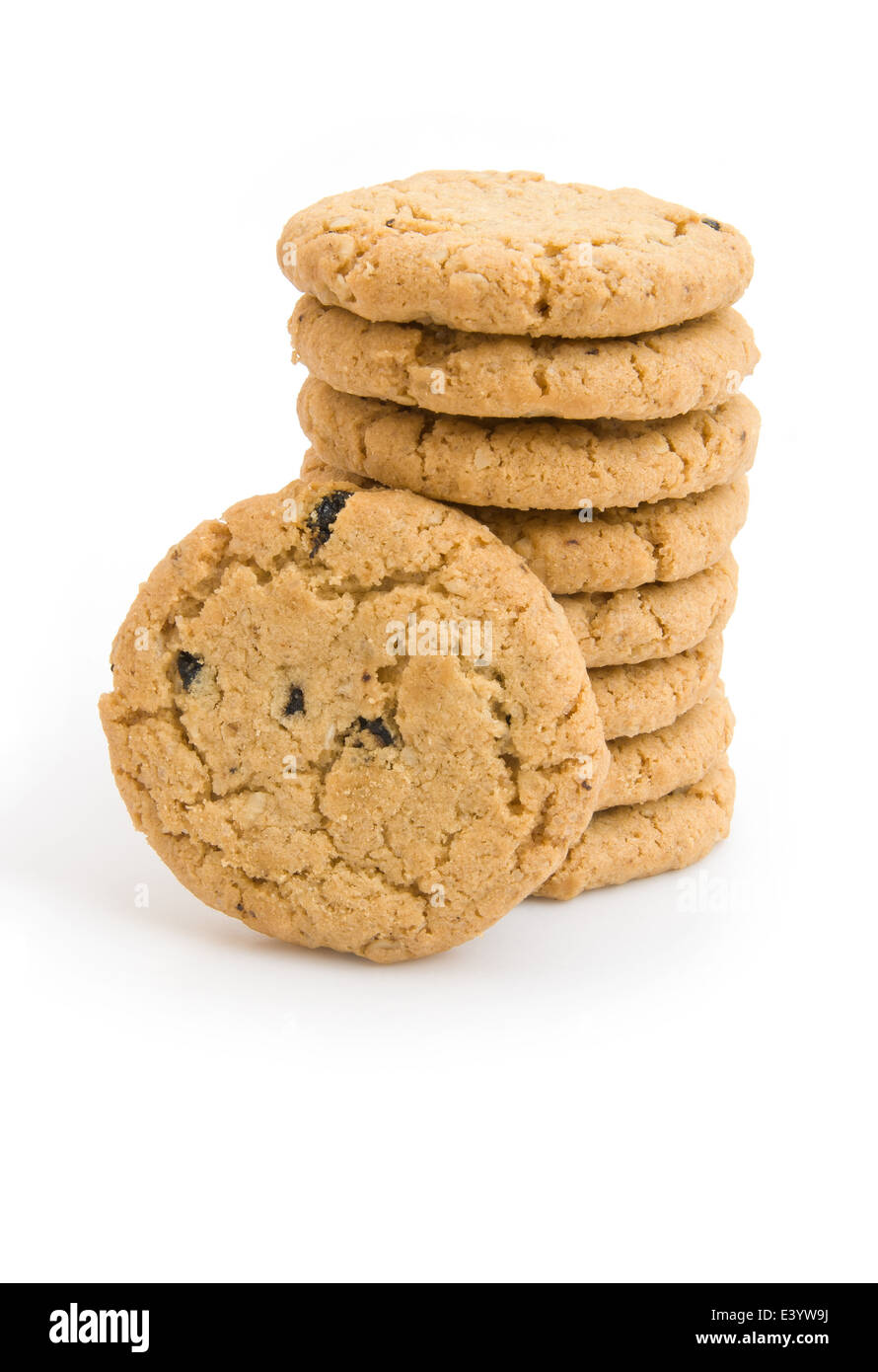 pile of cookies on white Stock Photo - Alamy