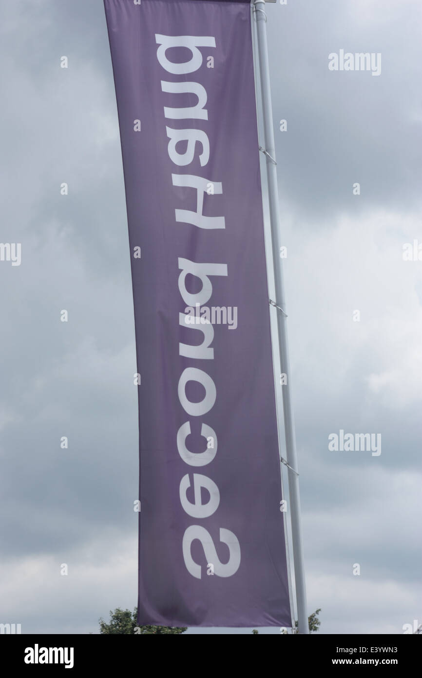 Second hand banner Stock Photo - Alamy