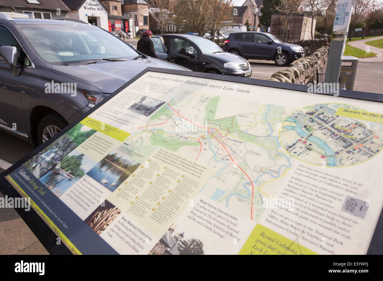 A sign in Callander, Scotland, UK Stock Photo - Alamy