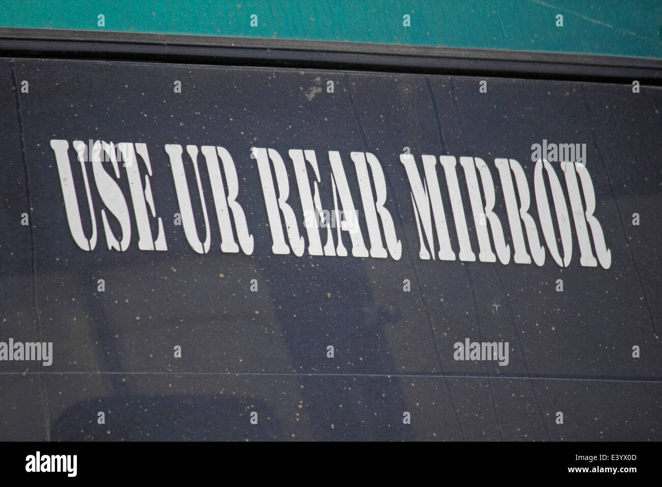 use your rear mirror Stock Photo - Alamy