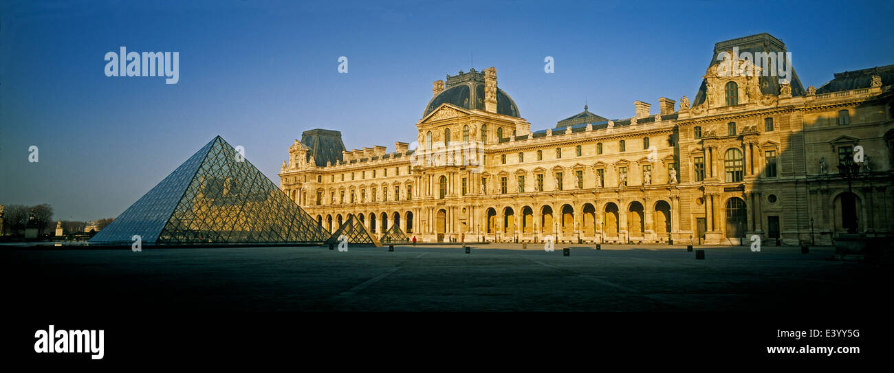 IM Pei's Louvre Pyramid in Paris Stock Photo - Alamy