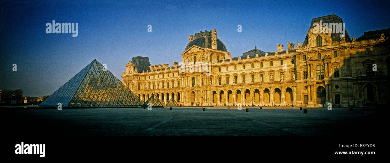 IM Pei's Louvre Pyramid in Paris Stock Photo - Alamy