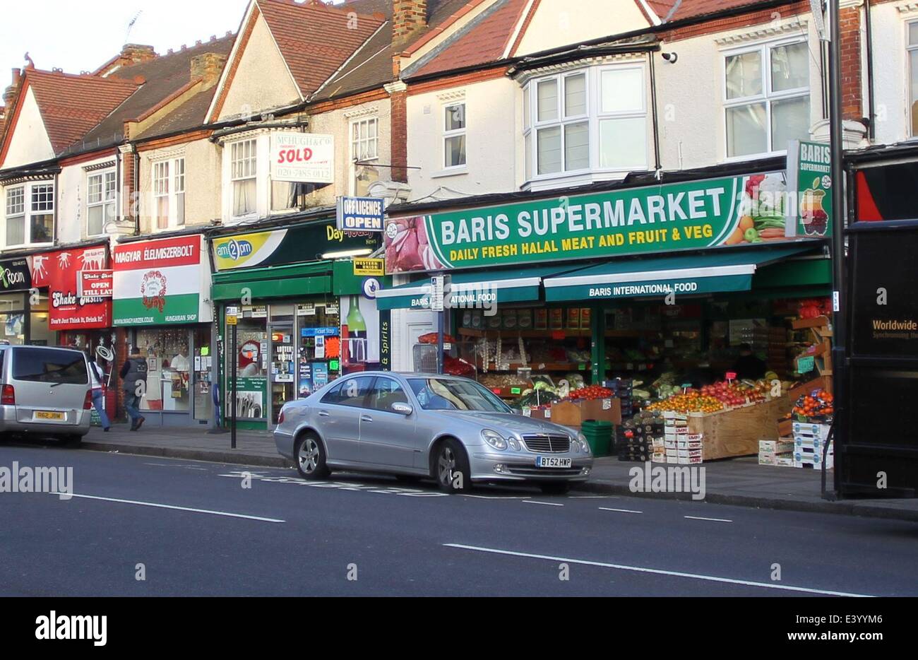 Views of Finchley, North London showing the proliferation of Polish and ...
