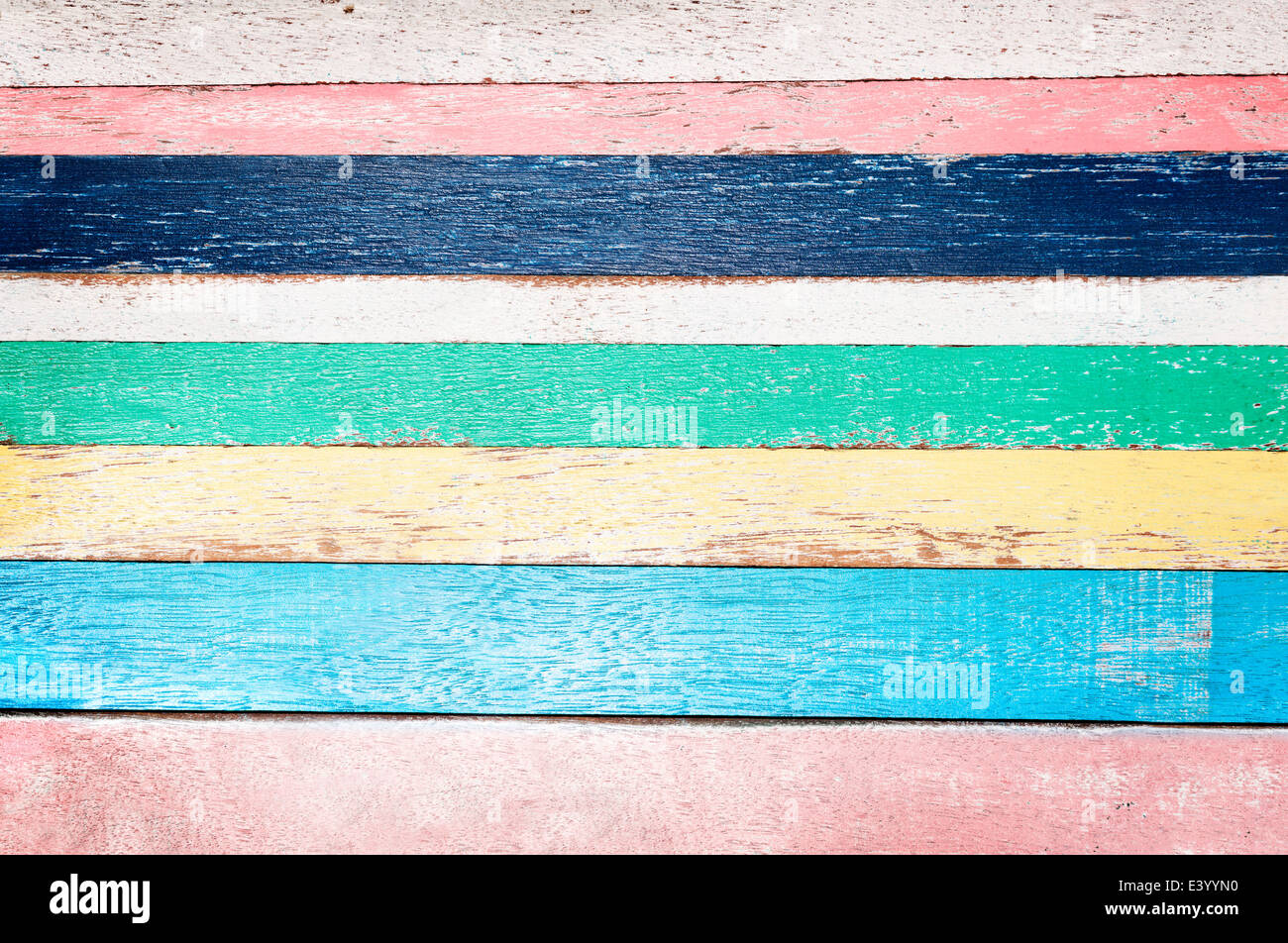 Colorful Wooden Plank Stock Photo - Alamy