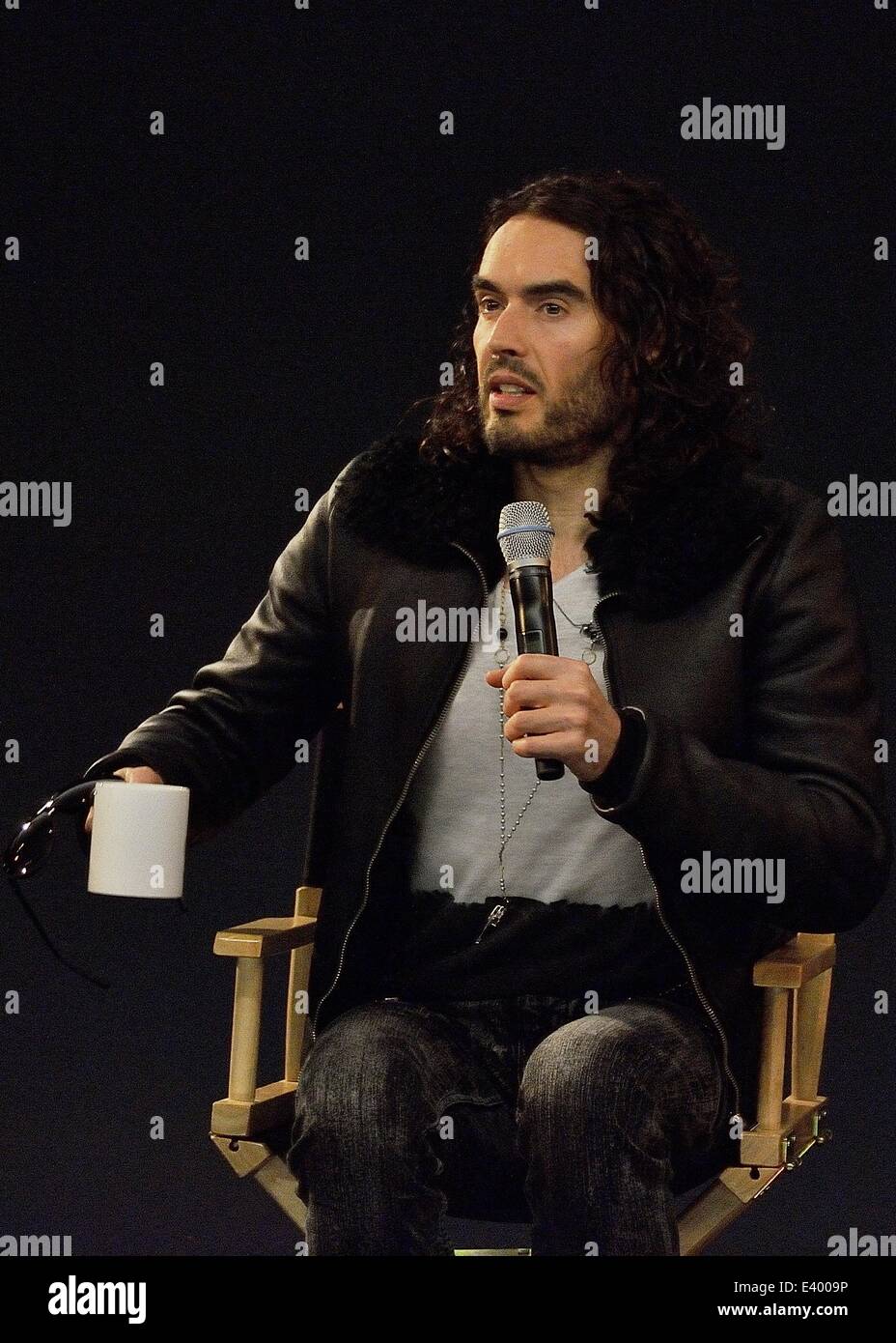 Comedian Russell Brand discusses his first ever stand up world tour ...