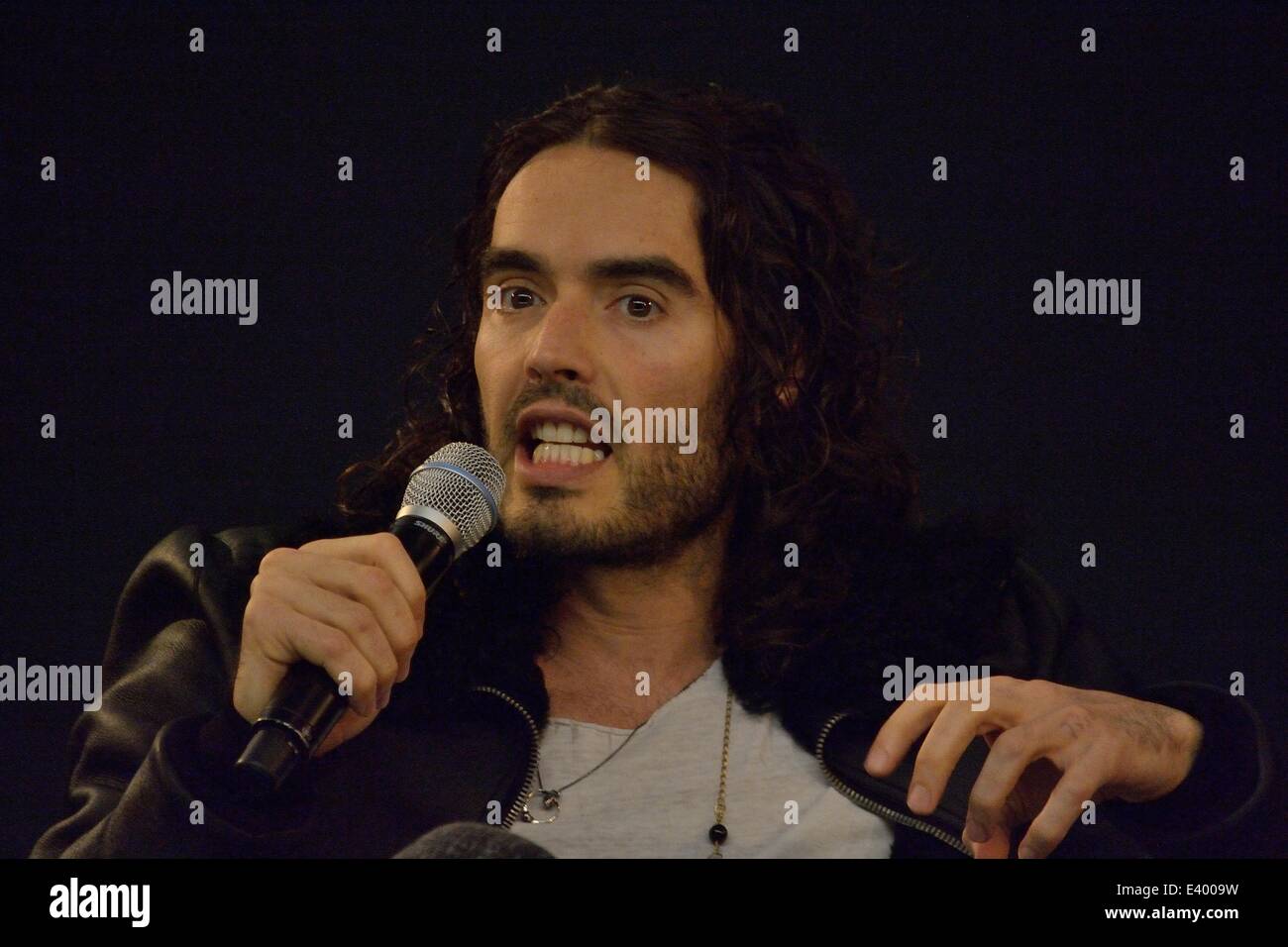 Comedian Russell Brand discusses his first ever stand up world tour ...