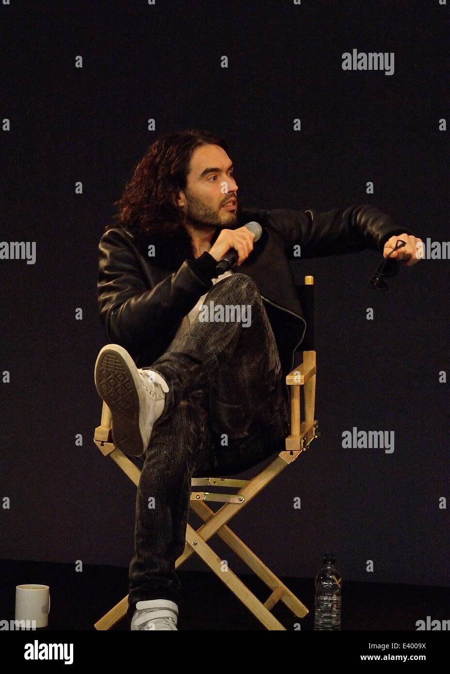 Comedian Russell Brand discusses his first ever stand up world tour ...