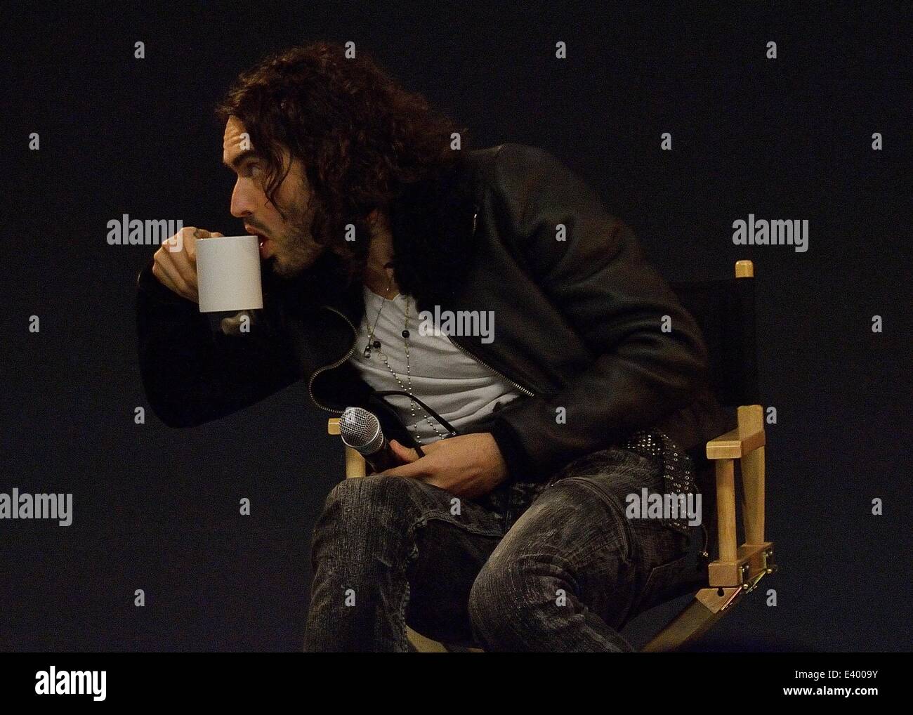 Comedian Russell Brand discusses his first ever stand up world tour ...