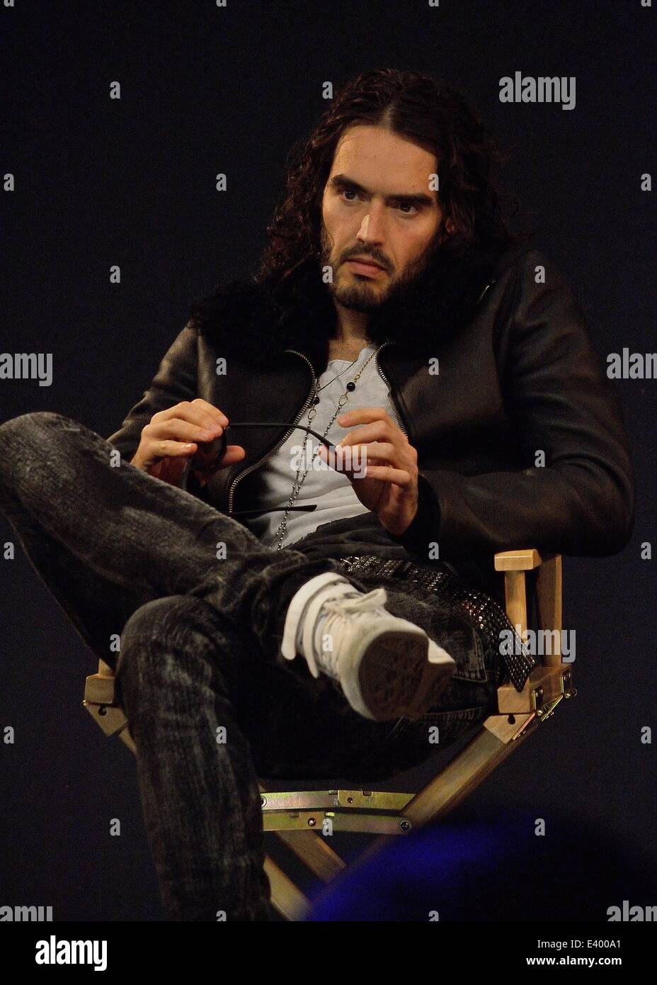 Comedian Russell Brand discusses his first ever stand up world tour ...