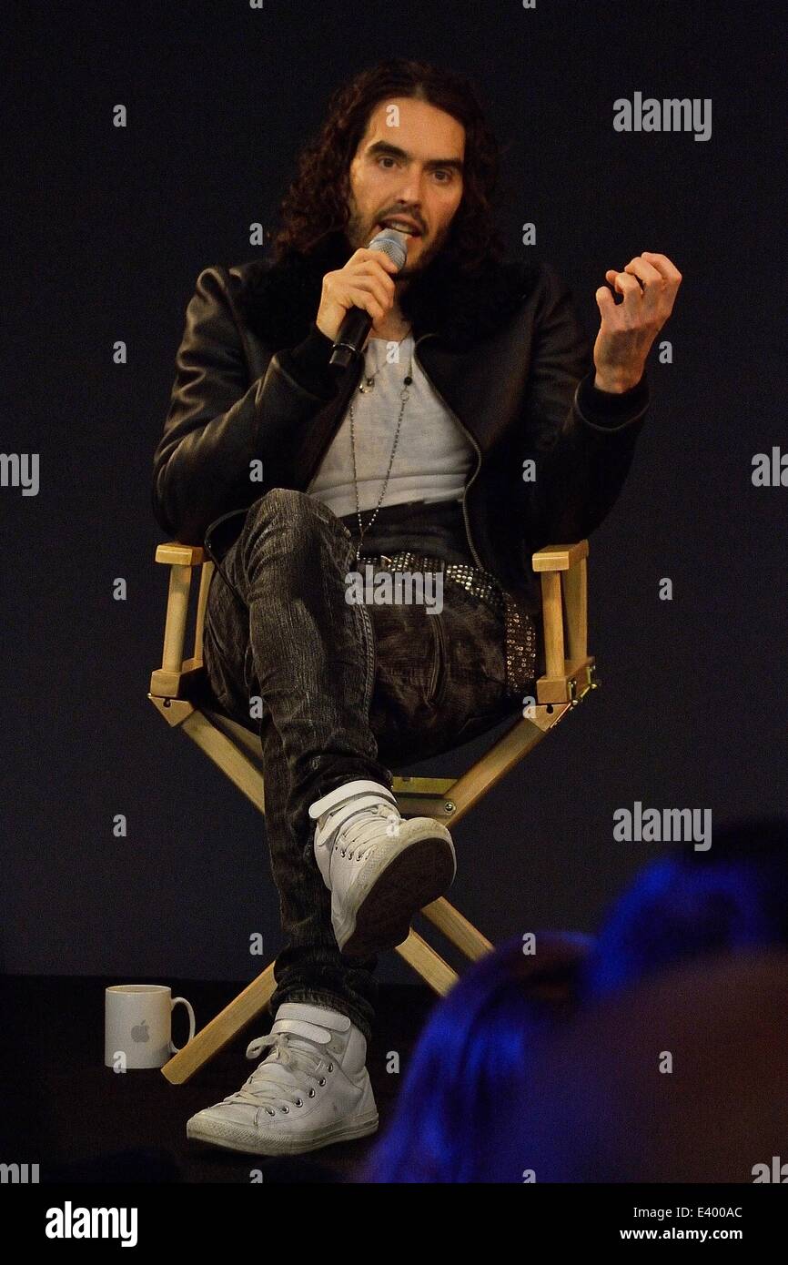 Comedian Russell Brand discusses his first ever stand up world tour ...