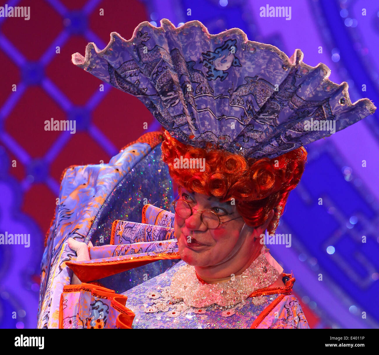 The cast of the New Wimbledon Theatre's 2013 pantomime Aladdin ...