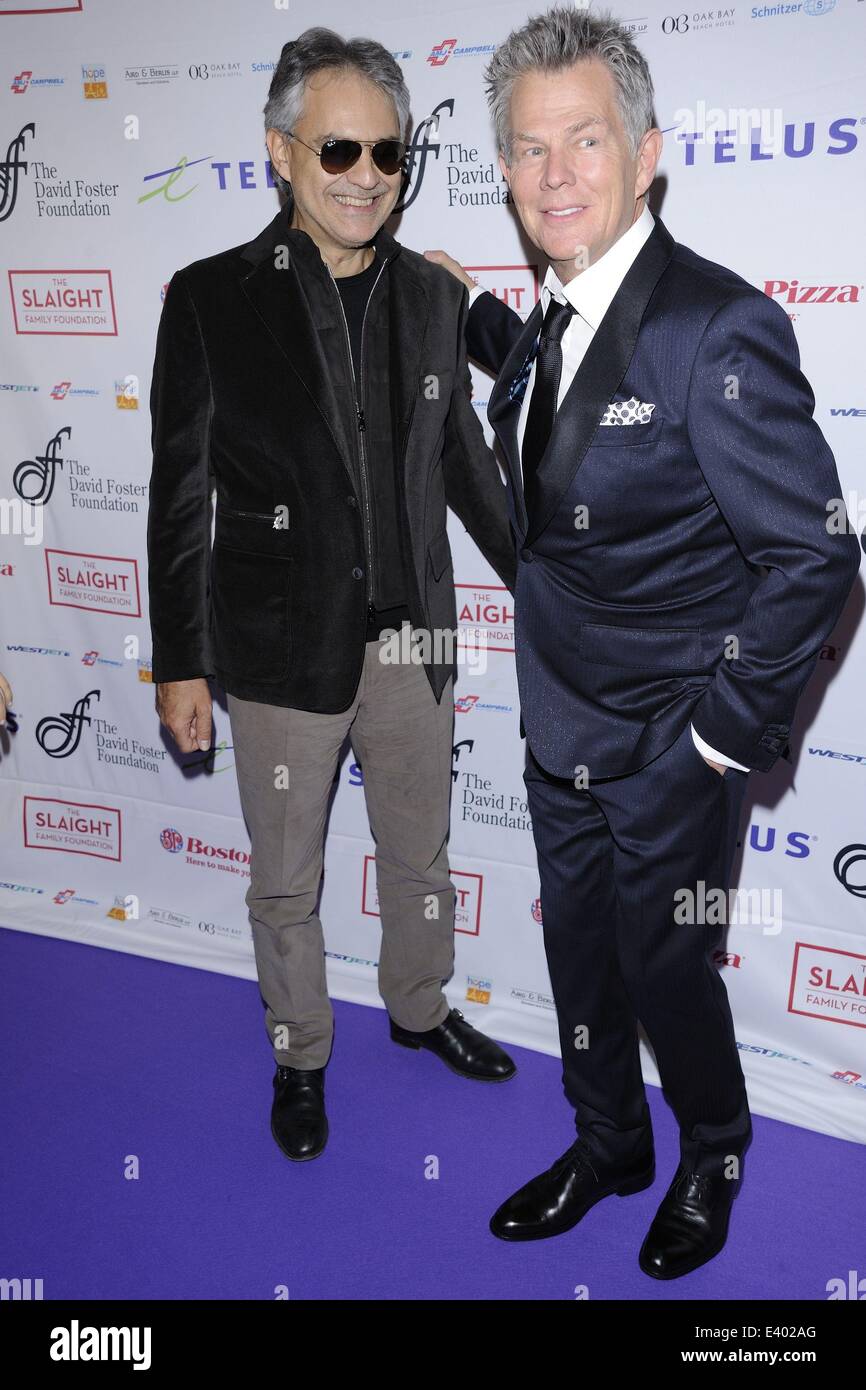 Arrival at the David Foster Foundation Miracle Concert at the Allstream ...