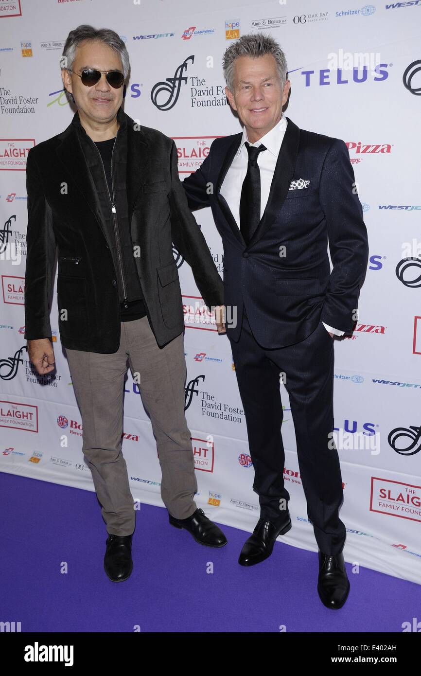 Arrival at the David Foster Foundation Miracle Concert at the Allstream ...