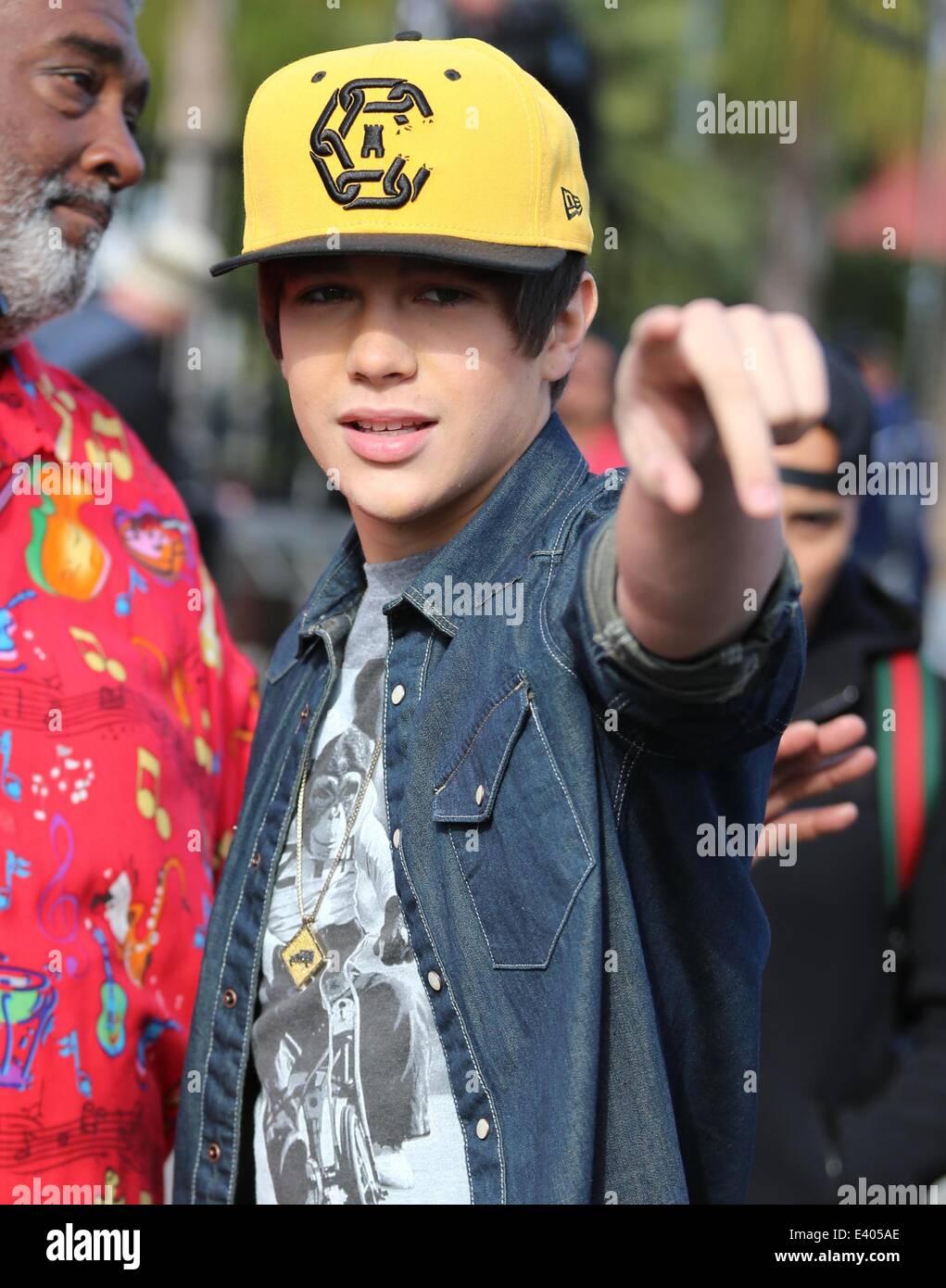 Austin Mahone appears on Extra at the Grove Featuring: Austin Mahone ...