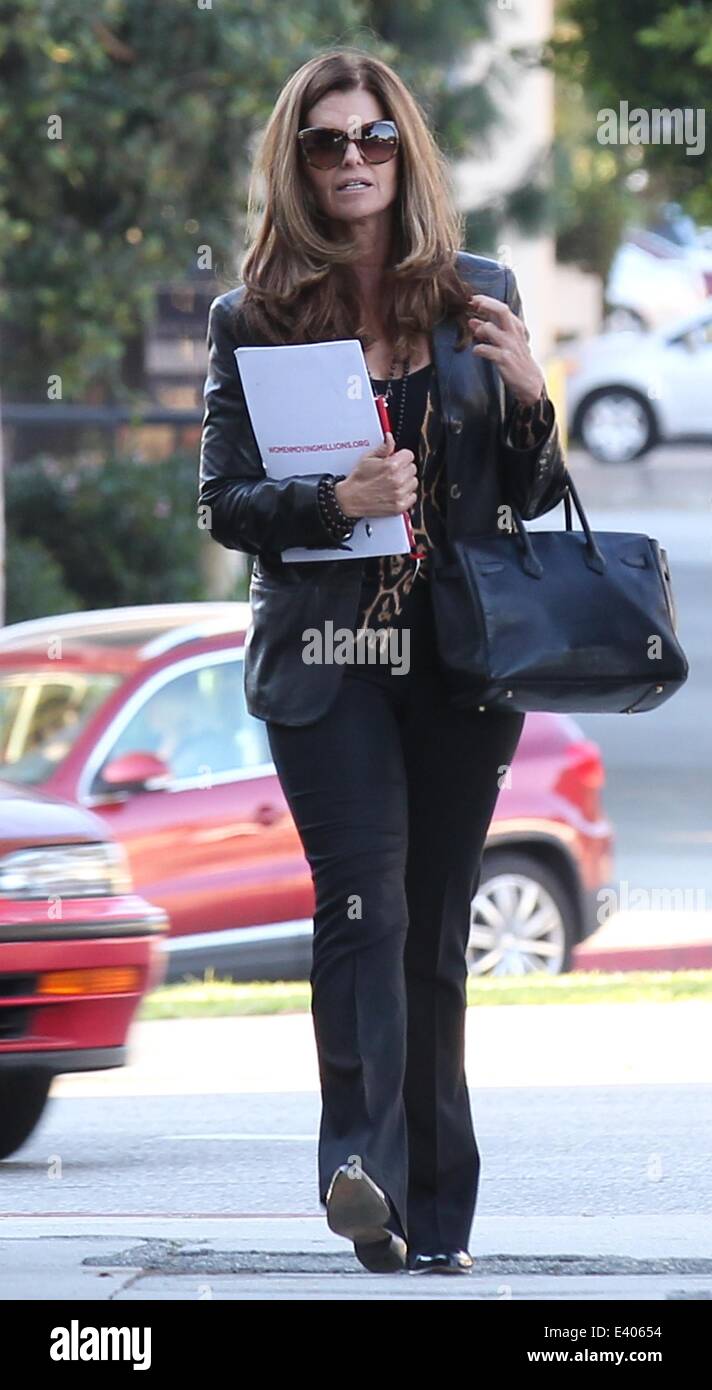 Maria Shriver leaving Tavern in Brentwood Featuring: Maria Shriver ...