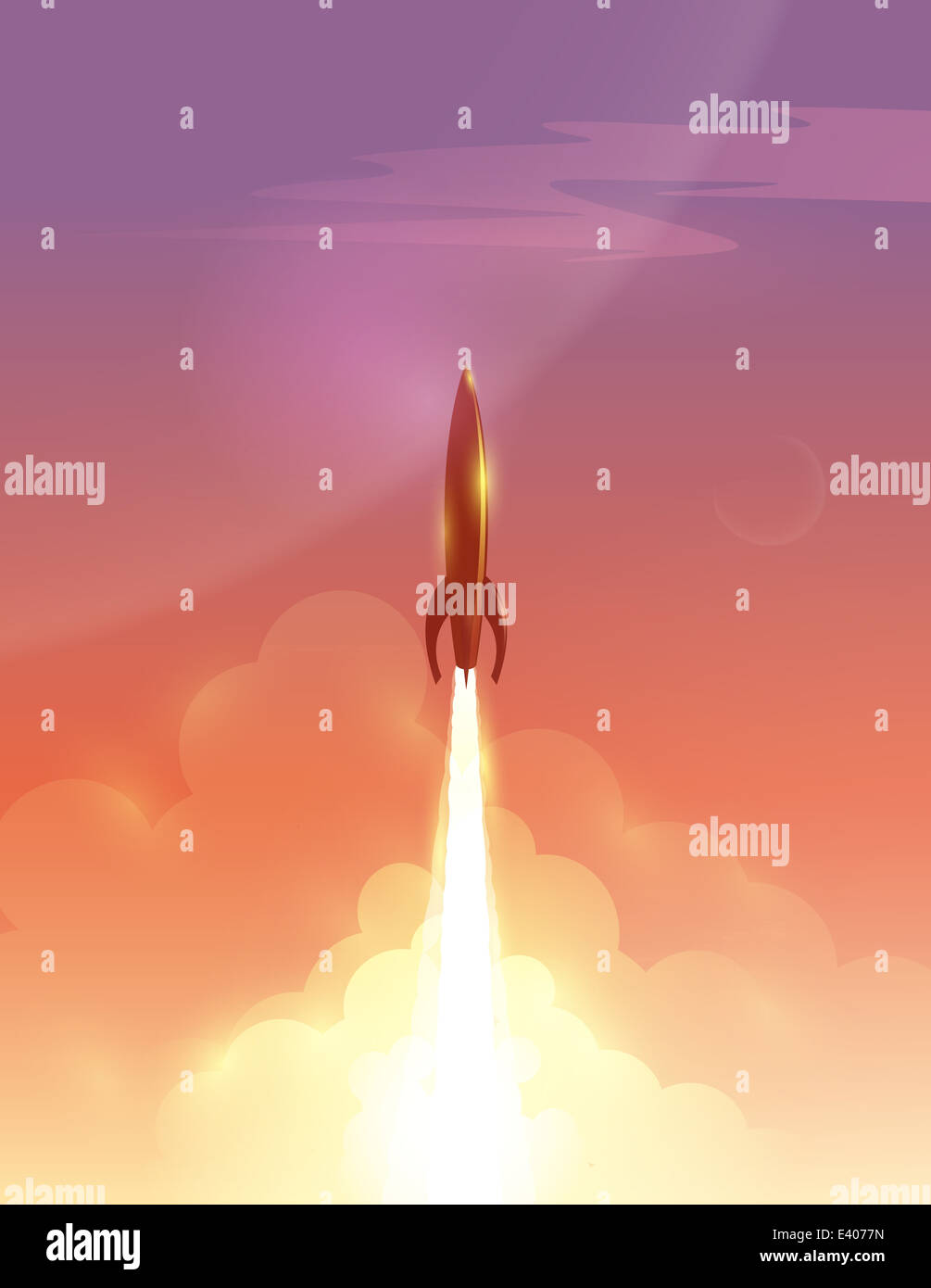 Retro rocket hi-res stock photography and images - Alamy