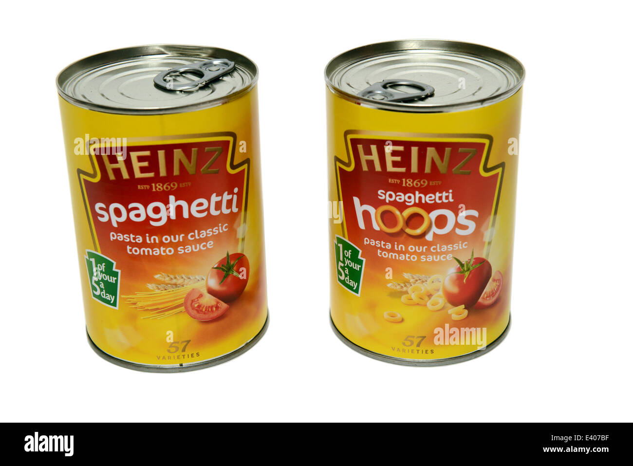 Heinz Spaghetti and Spaghetti Hoops Stock Photo - Alamy