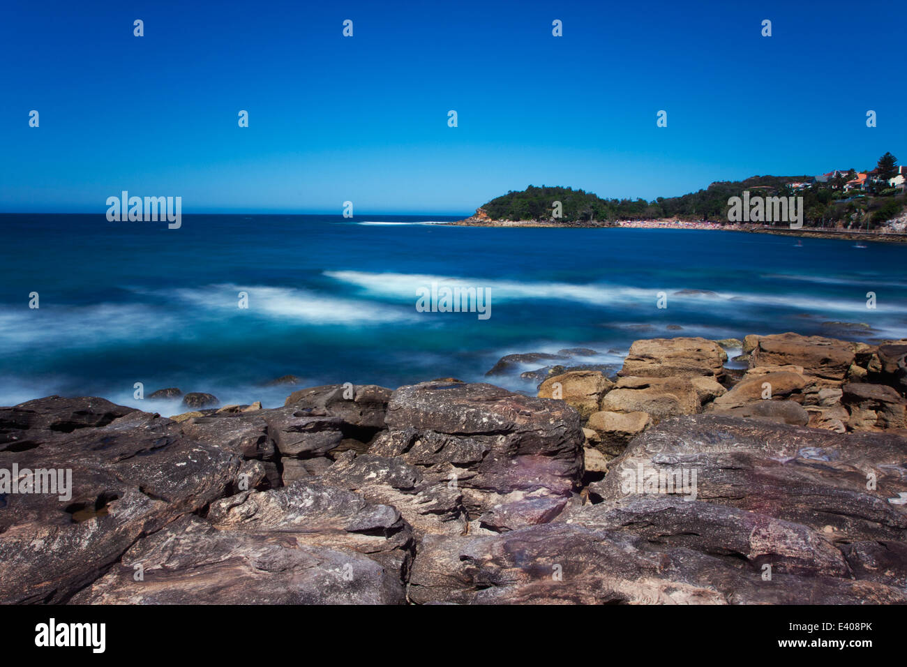 Dreamy waves on Manly Beach Stock Photo - Alamy
